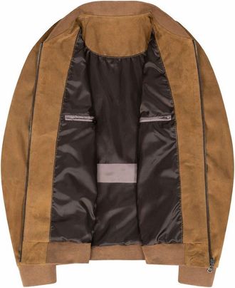 Mouflon Lederjacke Marlon echte, samtweiche Ziegenveloursleder