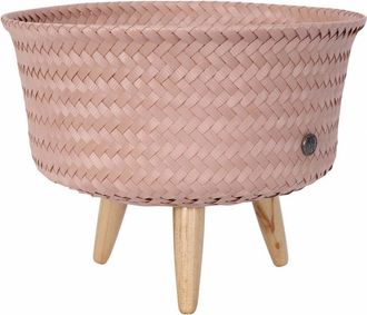 Handed By Korb Pflanzenständer Copper Blush Aufbewahrung Übertopf Holz Up Low