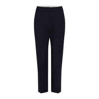 Patou Dunkelblaue Cropped Hose - - Trousers - Damen - Blau - S