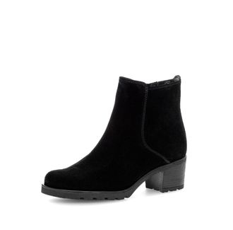 Gabor Damen Chelsea Boots, Frauen Stiefeletten,uebergangsschuhe,uebergangsstiefel,Schlupfstiefel,flach,Stiefel,schwarz (Flausch),40 EU / 6.5 UK