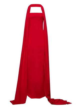 Solace London Kleid mit Cape - Rot