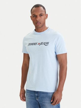 Tommy Jeans T-Shirt DM0DM22548 Himmelblau Regular Fit