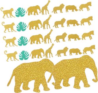 Valiclud 200 St&uuml;ck Tierkonfetti Partydeko aus Papier Buntes Konfetti f&uuml;r Kindergeburtstag Drinnen Drau&szlig;en Verwendbar Dekoratives Partyzubeh&ouml;r