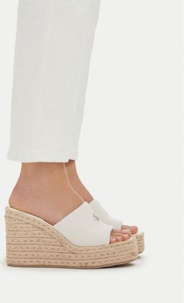 Calvin Klein Espadrilles Wedge Espad 70 Canvas Mg HW0HW03282 Creme