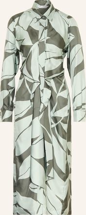 Max Mara Hemdblusenkleid Robinia Aus Satin gruen