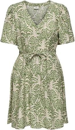 Jacqueline de Yong JdY Jdytroya Short Dress Troya Life S/S Robe Courte WVN Dia, Kale, XS Femmes