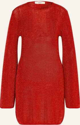 BA&SH Ba&Sh Cocktailkleid Zulma Mit Glitzergarn rot