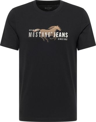 Mustang Jeans Herren Style Austin T-Shirt, Jet Black 4188, Large