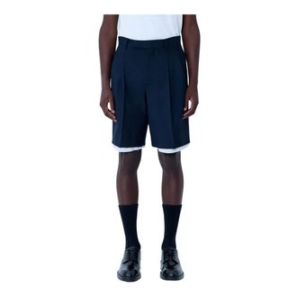 Jil Sander Woll-und-Mohair-Shorts - - Shorts - Herren - Blau - S