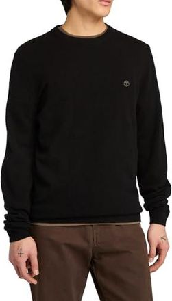 Timberland Pull Homme en Laine mérinos Cohas Brook Noir, Noir, XXL