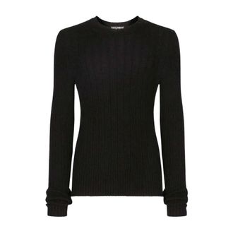 Dolce & Gabbana Baumwollmischung-Pullover - - Knitwear - Herren - Schwarzk - 3XL
