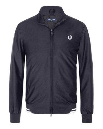 Fred Perry Klassischer Blouson mit Zip und Logo-Stickerei in