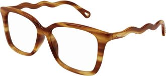 Chlo&eacute; unisex, Accessoires, Brun, Taille: 52 MM Rectangle Eyeglasses
