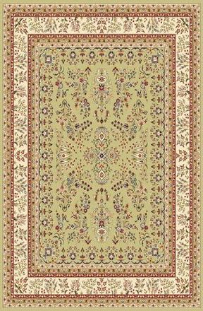 Safavieh Traditionell Teppich für Wohnzimmer, Esszimmer, Schlafzimmer - Lyndhurst Collection, Kurzer Flor, Salbei und Elfenbein, 240 x 300 cm