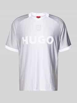 HUGO BOSS Regular Fit T-Shirt mit Label Print Modell DWILD