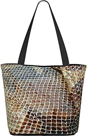 AOOEDM Skin Of Snake Ladies Shopping Bag 13x11x7in.Le cadeau parfait pour la Saint-Valentin.Cest de la Saint-Valentin pour maman, fille, &eacute;pouse, etc