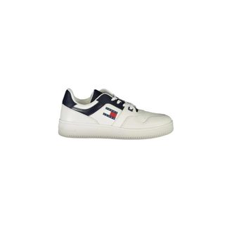 Tommy Hilfiger Blaue Polyester-Sneaker f&uuml;r M&auml;nner - - Shoes - Herren - Wei&szlig; - 41 EU