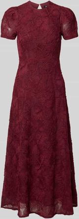 Rotate Maxikleid mit floralem Allover-Besatz