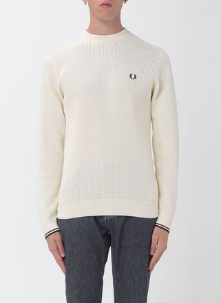 Fred Perry Rundhalspullover aus Baumwolle mit kontrastierendem Sticklogo