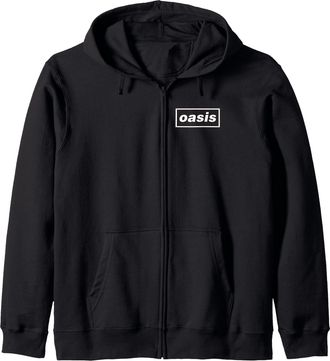 Oasis Pocket Hit Logo Black Kapuzenjacke