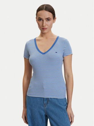 Tommy Jeans T-Shirt DW0DW17385 Blau Slim Fit