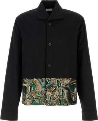 Dries Van Noten Homme, Vestes, Noir, Taille: M Light Jacket
