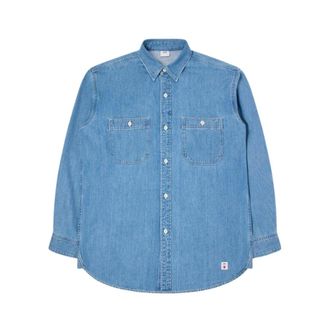 Edwin Homme, Chemises, Bleu, Taille: M Denim Chemises