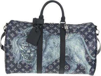 Louis Vuitton Sac Keepall Bandouli&egrave;re Pre-owned - Homme - Pre-owned - Bleu - Taille: ONE Size