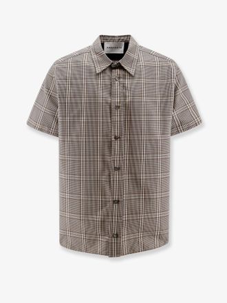 Amaranto Madras cotton blend shirt - AMARANTO - gender_Man