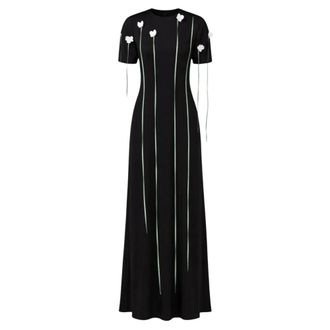 Moschino Femme, Robes, Noir, Taille: 40 FR Maxi Robes