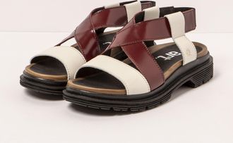 Art Damen 1553 Birmingham Flache Sandale, Cremefarben, Bordeaux, 38 EU