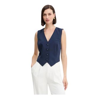 Guess Theoline Perfect Vest - Femme - Vestes - Bleu - Taille: 36 FR