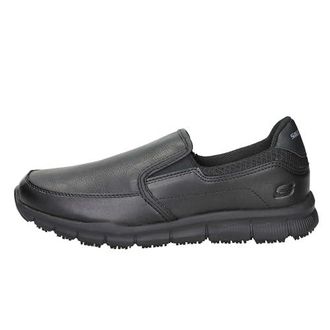 Skechers Nampa Groton, Mocassin Homme, Polyuréthane Synthétique Noir, 42.5 EU