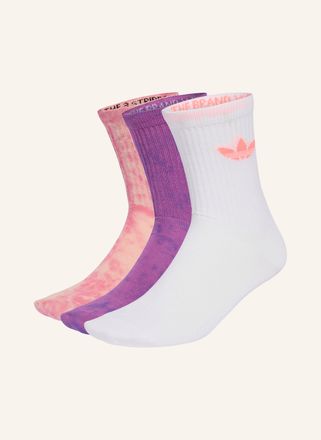 adidas Originals Adidas Originals 3er-Pack Socken Tie Dye Crew rosa
