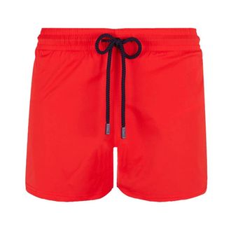 Vilebrequin Kurze und figurbetonte Einfarbige Stretch-Bademode f&uuml;r Herren - - Swimwear - Herren - Rot - XS