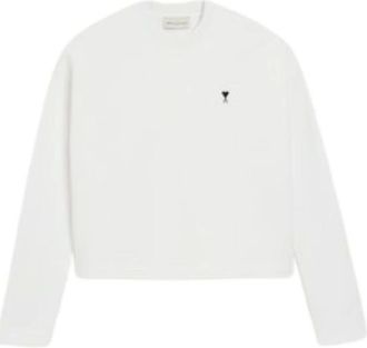 Ami Femme, Sweatshirts et sweats &agrave; capuche, Blanc, Taille: 38 FR De Coeur SweaT-shirt