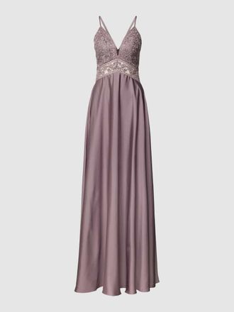 Luxuar Abendkleid mit Herz-Ausschnitt