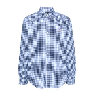 Polo Ralph Lauren Homme, Chemises, Bleu, Taille: 2XL Chemise &agrave; Carreaux Brod&eacute;