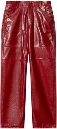 Isabel Marant Pantalon Valka en cuir lisse