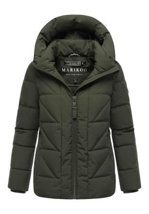 Marikoo Damen Winterjacke Kuschelnasee mit Kapuze und Fleecefutter