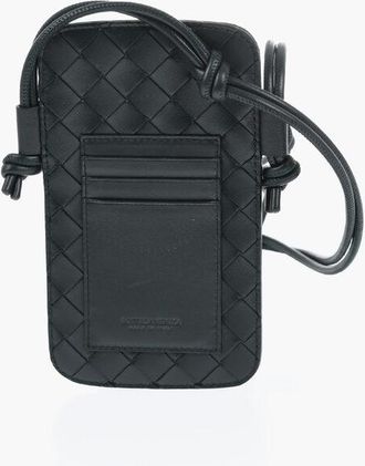 Bottega Veneta Braided Leather Neck Smartphone with Card Holder Gr&ouml;&szlig;e Unica