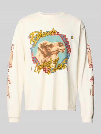 Rhude Relaxed Fit Longsleeve aus reiner Baumwolle