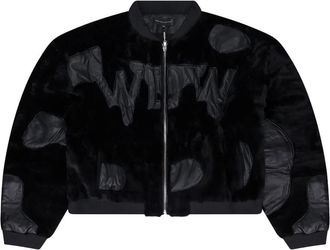 Who Decides War by Ev Bravado veste bomber à broderies et ornements - Noir