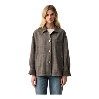 A|X Armani Exchange Veste oversize - Femme - Vestes - Brun - Taille: 38 FR