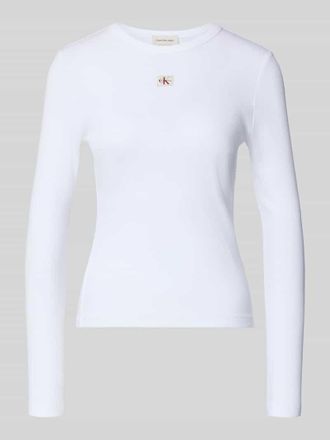 Calvin Klein Jeans Longsleeve mit Label-Detail