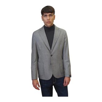 Barba Einreihige Wolljacke - - Jackets - Herren - Grau - L