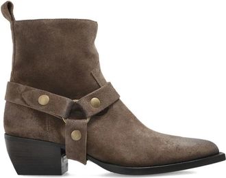 Golden Goose Stiefel - Ankle-Height Suede Boots - Gr. 36 (EU) - in Schwarz - f&uuml;r Damen