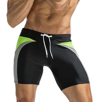 Generic Short de bain d&eacute;t&eacute; pour homme - Style d&eacute;contract&eacute; - Maillot de bain, Noir, XL