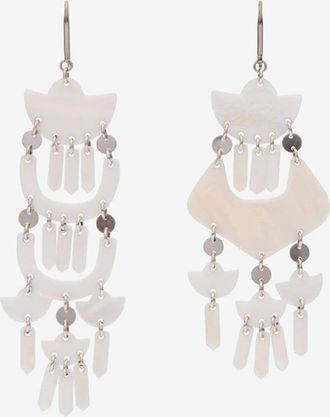 Isabel Marant Boucle DOreille Yue - Femme - Blanc Et Argenté - Isabel Marant