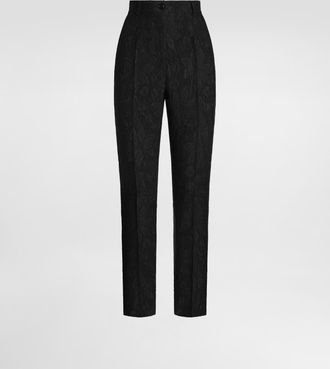 Dolce & Gabbana Hose Aus Brokat - Frau Hosen Und Shorts Schwarz 36